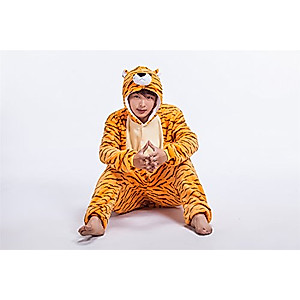 JJEUWE Adult Tiger Suit Pajamas Kigurumi Hoodie Jumpsuit Playsuit S