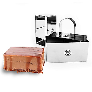 NewlineNY Stainless Steel Dessert Rings (12 Pcs) Round Square Rectangular Appetizers Molded Salads, Cakes Mousse Molding Layering Cake Cutter