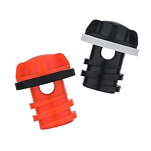 2 Pack Cooler Drain Plug, Replacement Cooler Drain Plug Compatible with Yeti's Line of Roadie, Tundra, and Tank Coolers Fit for ORCA Coolers (Black, Orange)