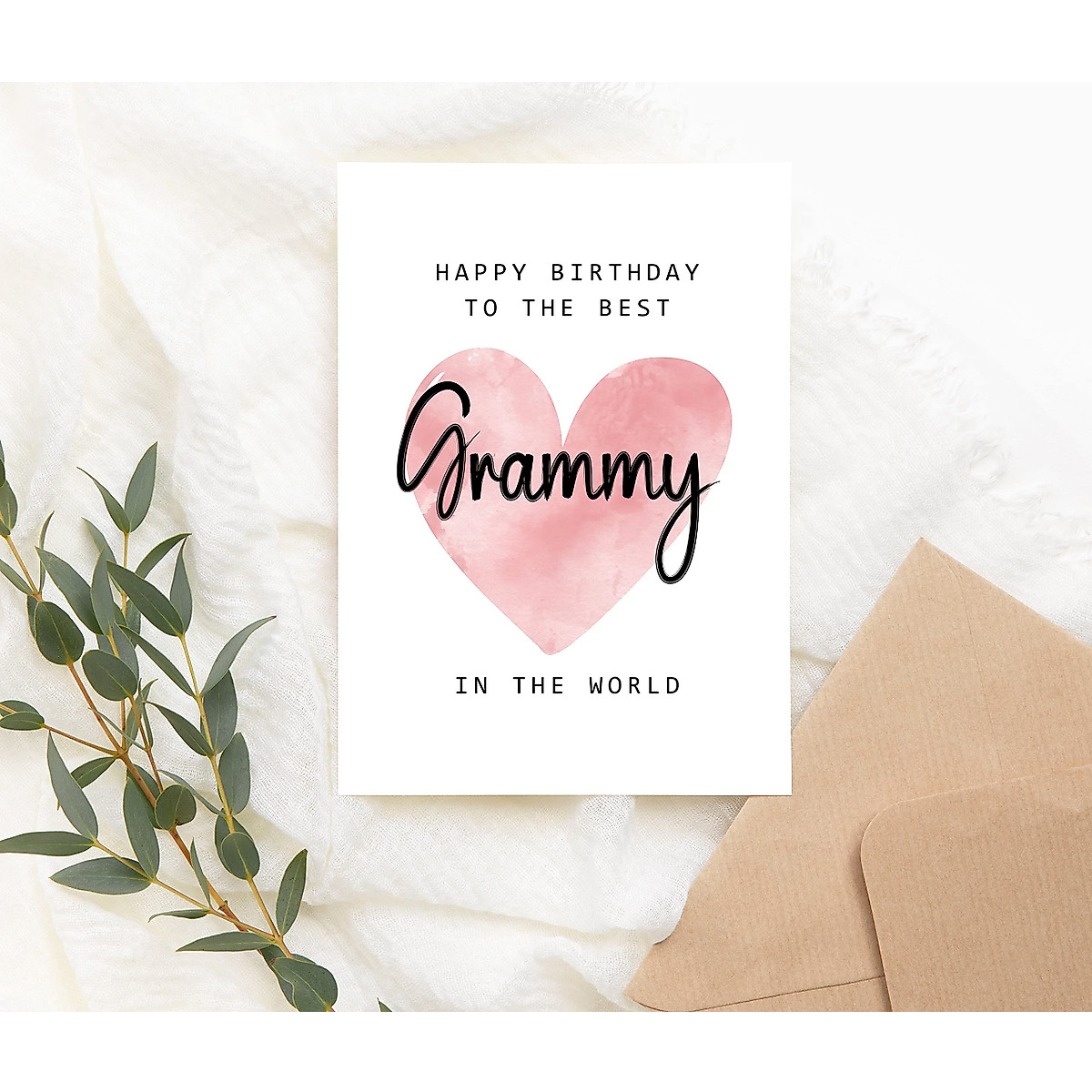 Happy Birthday To The Best Grammy In The World Card - Grammy Birthday Card - Grammy Card - Mother's Day Gift - Happy Birthday Card Happy Birthday Mom