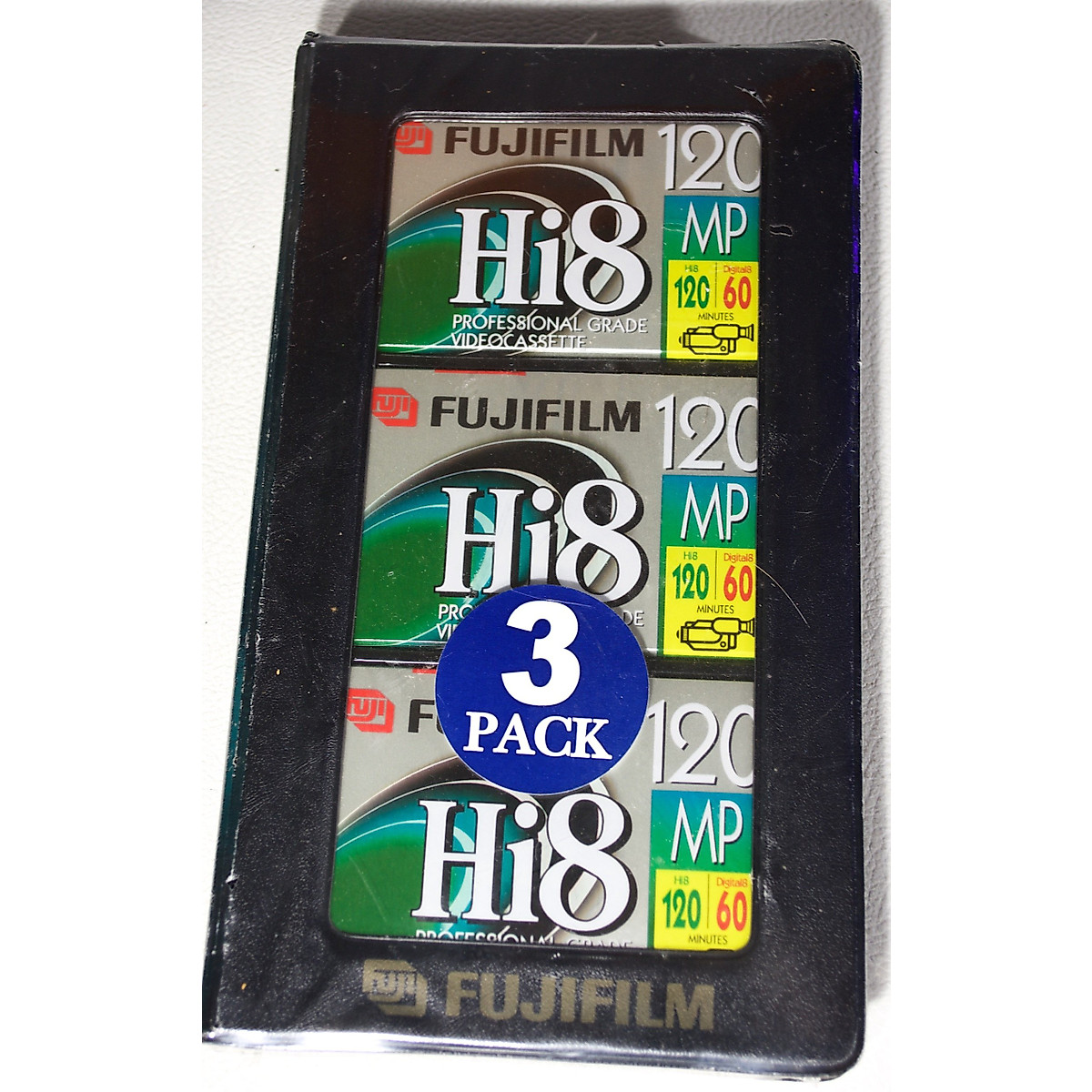 Fuji HI8MP3PK 3-Pack of 120-Min Hi-8 Tapes