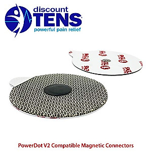 PowerDot 2.0 Compatible Electrodes with Magnetic Connector. 12 Premium PowerDot 2.0 Compatible Replacement Pads (Version 2 - Magnetic)