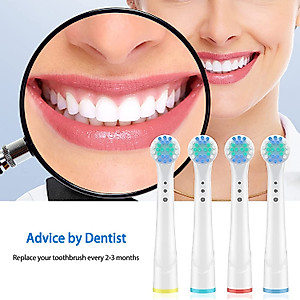 Replacement Toothbrush Heads for Braun, 8 Pack Clean Electric Brush Heads Compatible with Most Electric Toothbrush, Refill for 7000/Pro 1000/9600/ 5000/3000/ 8000 and More.