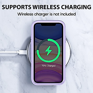 CellEver Clear Full Body Case for iPhone 11, Heavy Duty Protection with Anti-Slip TPU Bumper and [2 Tempered 9H Glass Screen Protectors] Shockproof Transparent Phone Cover 6.1 Inch (Light Purple)