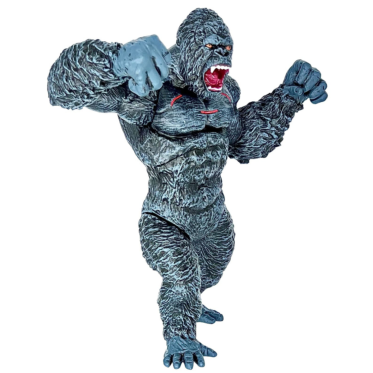 TwCare Giant King Kong vs Godzilla Attack Action Figure 11” Movie Series Fight Mode Gorilla Ape Solid Wild, Travel Bag