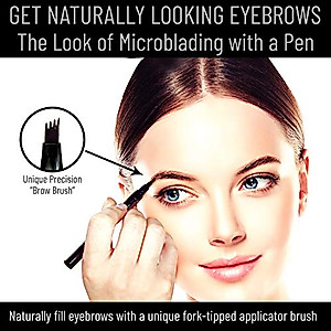 BELLA BROW By Dream Look, Microblading Eyebrow Pen with Precision Applicator (Single Pack - Blonde) – As Seen On TV, Natural Looking, Smudge Proof, Waterproof, Long Lasting