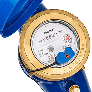 Hunter Industries HC100FLOW Hydrawise 1" HC Flow Meter Irrigation Sensor, Blue