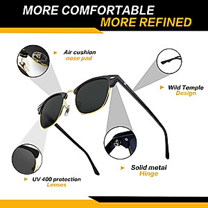 GroomBrideGifts Groomsmen Gifts Sunglasses - Set Of 8 Pcs Bachelor Party Favors For Groomsman,Team Groom, Best Man(Metal)