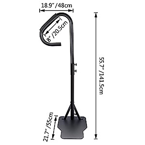 Ryan Spa Safety Handrail 57'' Hot Tub Handrail 600LBS Capacity Hot Rail, Spa Hand Railing with Slide-Under Base for Access Spa, tub