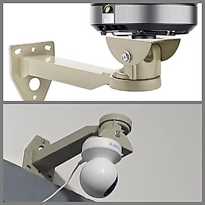 Ivosmart Heavy Duty Aluminum Indoor Outdoor Wall Mount Security Surveillance Camera Housing Mounting Bracket Stand, 2 Pack