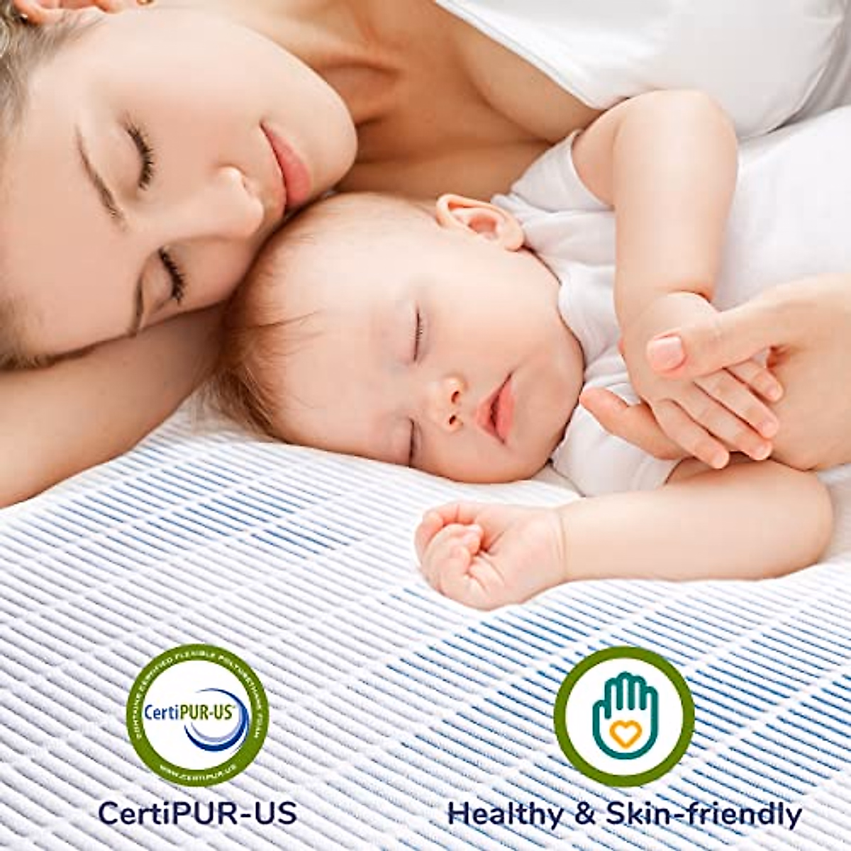 BedStory 2 Inch Full Size Memory Foam Mattress Topper Firm, Pain-Relief Bed Topper, Enhanced Cooling Pad, Gel Infused High-Density Foam Motion Isolation, Skin-Friendly Cover CertiPUR-US Certified