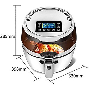 Air Fryer Oven Stove French Fries Machine 8 Liters Oil-Free Air Healthy Fryer Household Automatic Stir Fry Multi-Function Fries Machine Oven Electric Fryer, Adjustable Temperature Contr