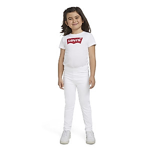 Levi's Girls' Skinny Fit Pull On Jeggings, White, 16