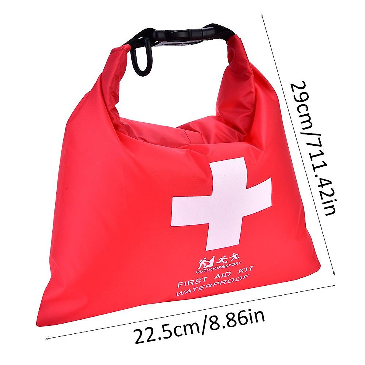 First Aid Kit Dry Bag, Travel Empty First Aid Kit Pouch Storage Bag for Emergency, Portable Waterproof First Aid Kit Dry Pack Pouch for Outdoor Camping Drifting Hiking