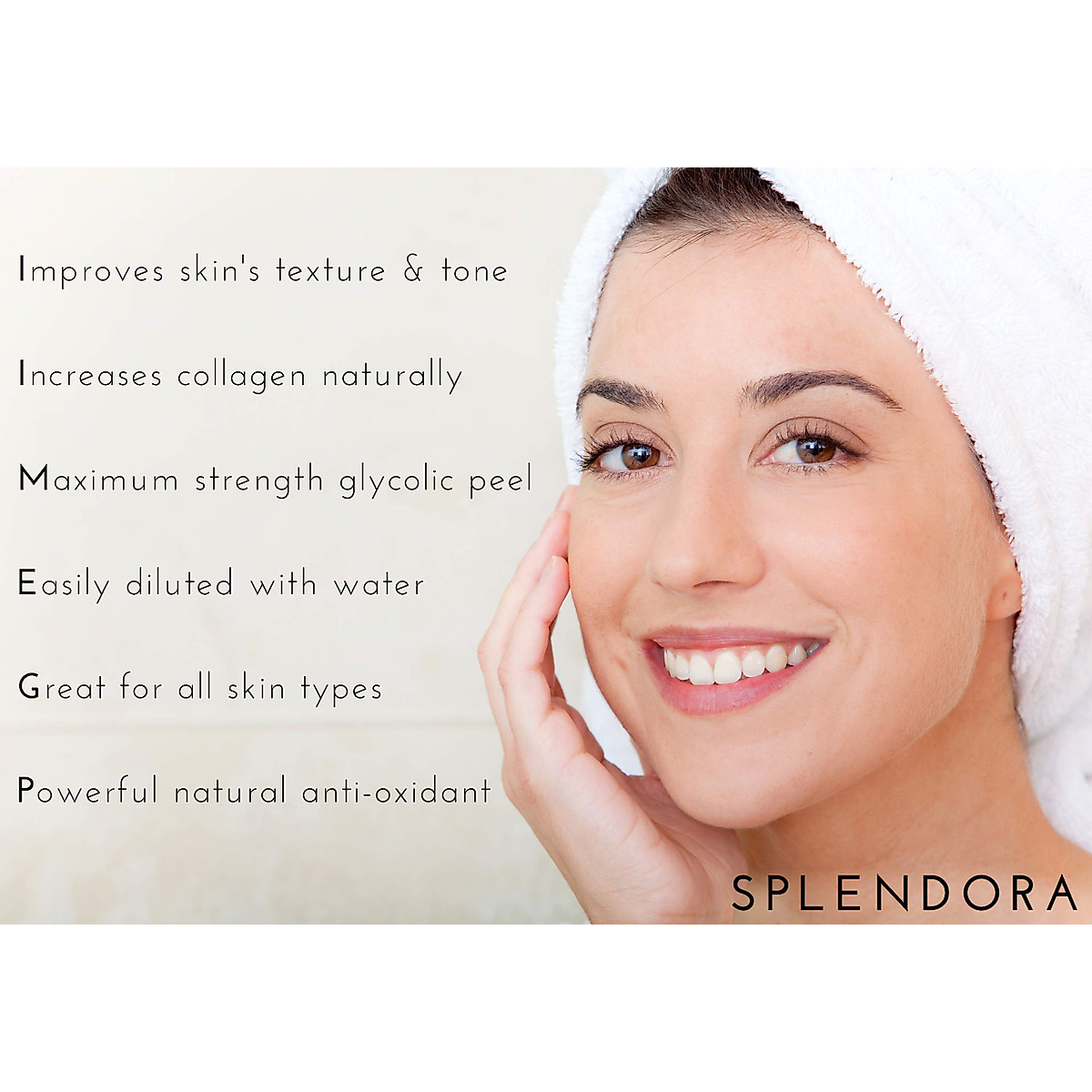 Glycolic Acid Peel 70% - Pro Skin Peel - Age Defying, Erase Wrinkles, Large Pores, Acne Scars, Blackheads, Stretch Marks