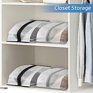 MISSLO Waterproof Shoe Bags for Travel 4 Pack XX-Large Shoe Storage Bag Clear Shoe Pouch Portable Shoe Organizer Bag with Sturdy Zipper for Men & Women