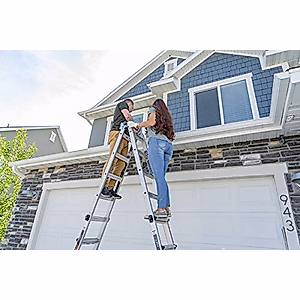 Little Giant Ladders, Epic, M26, 26 ft, Multi-Position Ladder, Aluminum, Type 1A, 300 lbs weight rating, (16826-818)