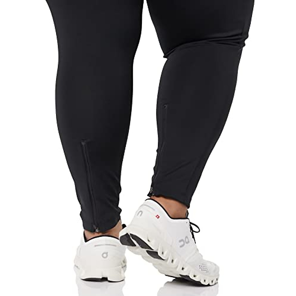 Amazon Essentials Women's Everyday Fitness 7/8 Zipped Legging (Available in Plus Size), Black, 2X