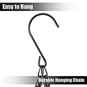 Gtongoko Hanging Bird Feeder Tray, Metal Mesh Platform Feeders for Birds, Outdoor Garden Decoration for Attracting Birds