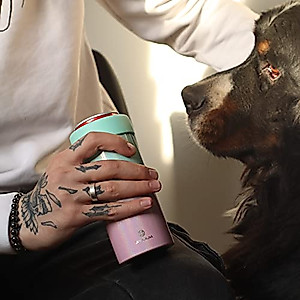 JIVILILM Stainless Steel Insulated Cooler for 12oz Slim Cans | Skinny Can Drinks Holder for Hard Seltzer, Beer, Soda, and Energy Drinks (Dream Hubble-Bubble)