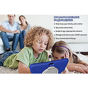 NOBKLEN Kids Tablet 10 Inch Tablet with Android 12 OS - 4GB RAM and 64GB Storage, 2.4G/5G WiFi, 1280 * 800 IPS Display, 8000mAh Battery, Bluetooth 5.0, GPS, Dual Cameras, and Parental Controls