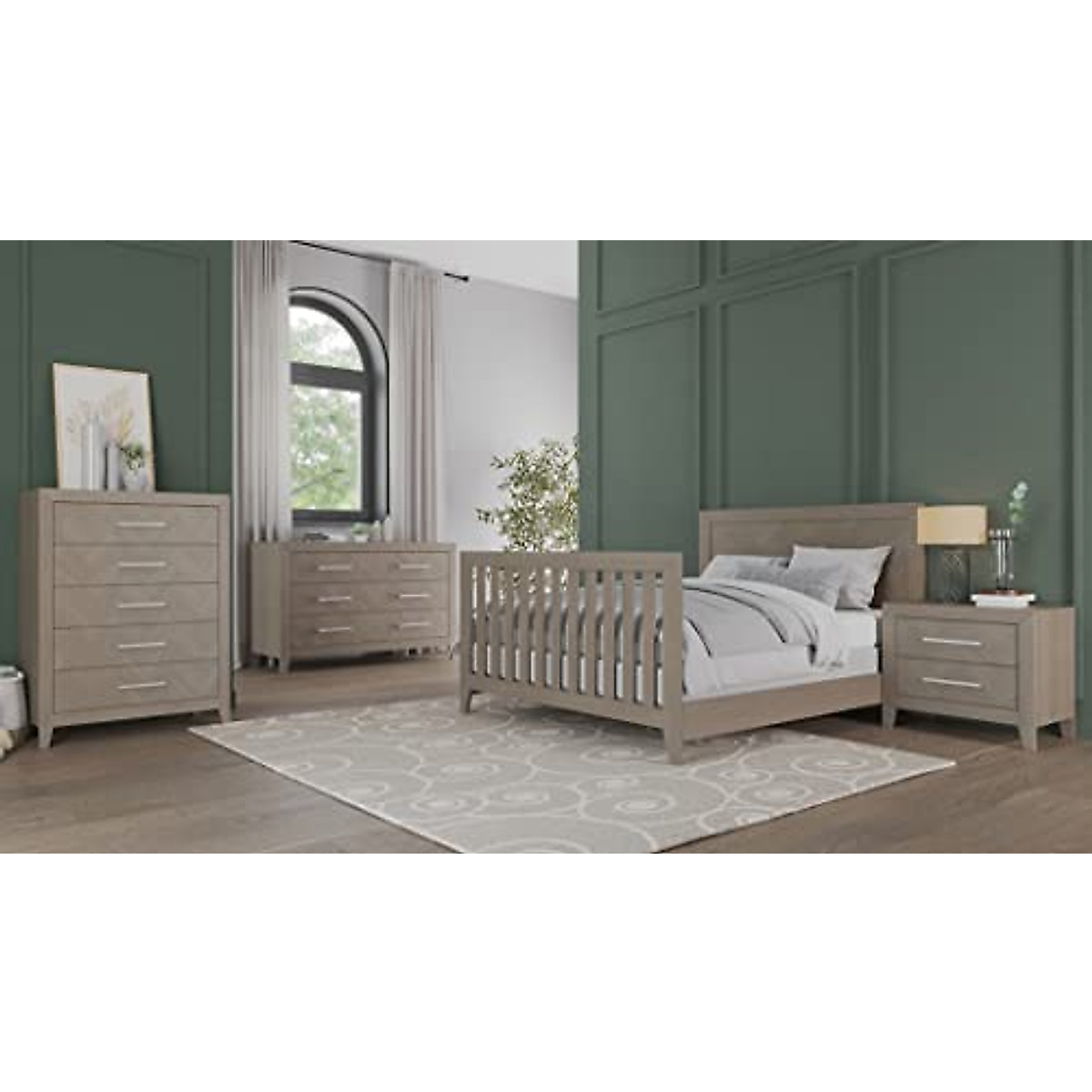 Child Craft Kieran 6 Drawer Double Dresser, Crescent Gray