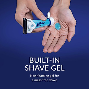 Gillette TREO Razor - Disposable Razors With Built-in Shave Gel, Great for Caregivers (Pack of 30)