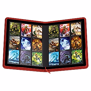 Ultimate Guard Zipfolio 360 – 18 Pocket Xenoskin Red