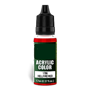Green Stuff World – Acrylic Color Paint Hellfire Red 1786 for Models and Miniatures