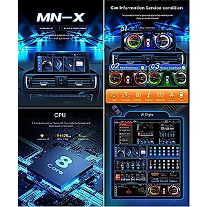 Android 12 Double Din Stereo Car GPS Multimedia Radio for BMW 5 Series GT F07 Car Stereo Head Unit Support 4G WiFi Bluetooth SWC Carplay,MNX 8 core 4+64G-CIC