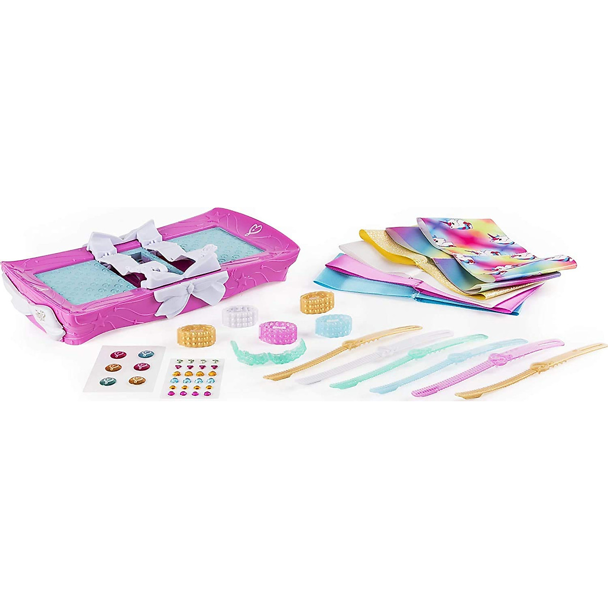 Cool Maker Ultimate JoJo Siwa Bowmaker Bundle - Unicorn and Rainbow Bowmaker w/ Bowmaker Accessory Pack