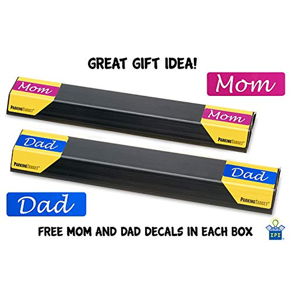 ipi-100 16" (1 Pack): Parking Aid, Heavy Duty, Easy to Install, Peel & Stick - Only 1 Needed per Vehicle– Mom and Dad and USA Decals Included – Great Gifts