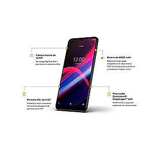 Alcatel TCL TCL T Mobile REVVL 4 2020 64GB 5062W GSM Unlocked 6.52 Inches Display Long Lasting Battery Smartphone Steel Gray Renewed