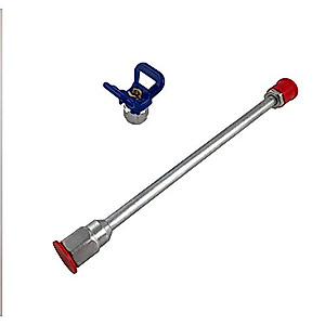 QWORK Airless Paint Spray Gun, Extension Pole Rod & Nozzle Tip Guard Protector, 11 Inch Universal Replacement Tool for Airless Sprayer Paint Spray Guns
