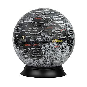 Replogle Globes National Geographic Illuminated Moon Globe, 12"