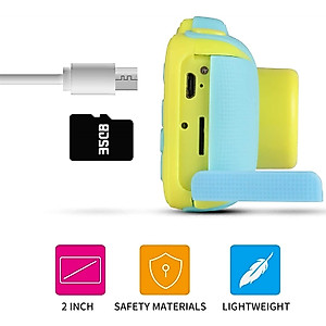 GIENEX Kids Camera for Boys and Girls,5 MP HD 1080P Digital Video Camera for Kids, Dual Camera 2.0 Inch IPS Screen Kids Camera with 32GB SD Card, Best Gifts Toys for Boys Girls Age 3-12 Years