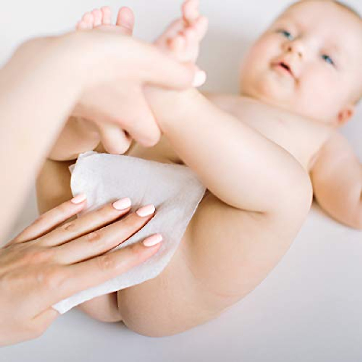 RAWGANIC Gentle Biodegradable Organic Cotton Baby Wipes | Hypoallergenic Wet Wipes for Nappy Change, Face and Body Cleansing | with Aloe Vera (6 Packs of 50 (300 Wipes))