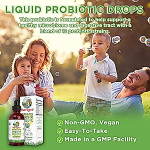 Stress Relief Vita-Beans for Kids & Liquid Probiotics 4oz Bundle by MaryRuth's | Natural Calm, Relaxation, Stress and Mood Support | Digestive Health | Gut Health & Immune Support