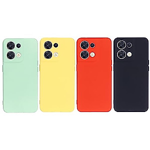 Case for Oppo Reno8, Liquid Silicone Protective Phone Case for Oppo Reno8 with Silicone Lanyard, Slim Thin Soft Shockproof Cover for Oppo Reno8 Silicone Case Green