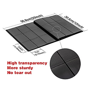 GEAoffice Card Binder, 9 Pockets Trading Card Album Folder, 360 Side Loading Pocket Binder for Sports&Game Cards, MTG and Other TCG, ATCs, Black