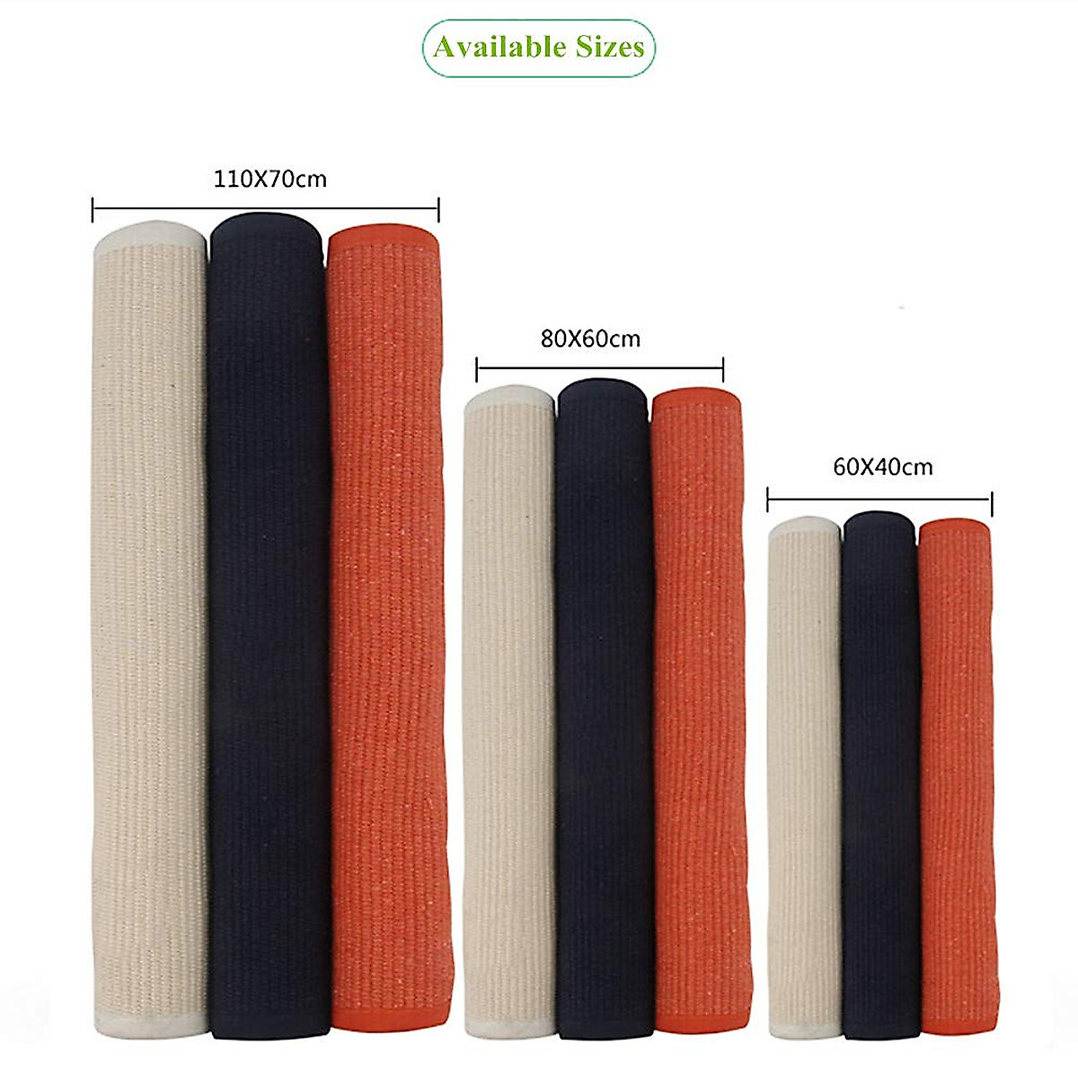 UKELER Montessori Mat for Nursery Preschool Kindergarten Soft Baby Play Mat Cotton Working Rug for Toddlers Babies Children, 27.5''×43.3'', Off-White