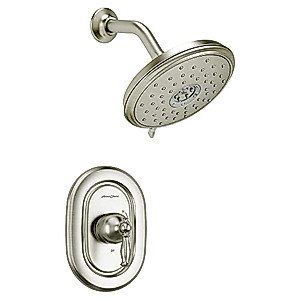American Standard TU440507.295 Quentin Trim Kit with Water-Saving Shower Head and Cartridge, Brushed Nickel