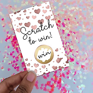 Blank Gift Certificate Scratch Off Cards, Scratch to Win Cards for Wedding, Bridal, Baby Shower Favors Games, Birthday, Small Business, Coupon Cards.