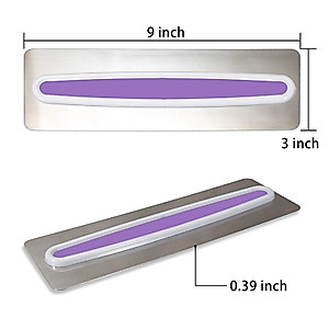 Cake Icing Smoother Scraper Stainless - Cake Edge Side Frosting Comb Set Decorating Tools for Cream Cakes Smooth