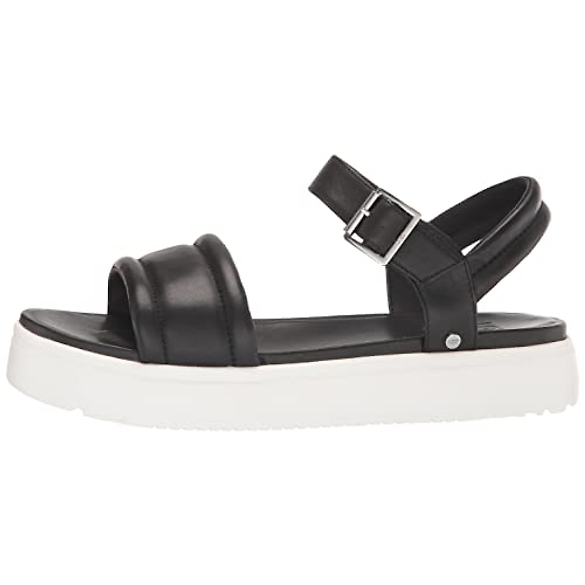 UGG Women's Zayne Ankle Strap Sandal, Black White, 8