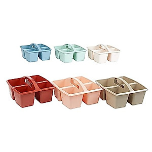 Really Good Stuff Four Equal Compartment Caddies - BOHO, 6 Pack
