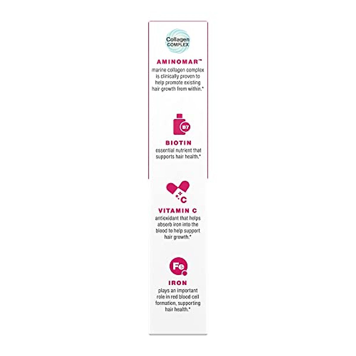 Viviscal Hair Growth Supplements for Women to Grow Thicker, Fuller Hair, Clinically Proven with Proprietary Collagen Complex, 60 Count (Pack of 1), 1 Month Supply