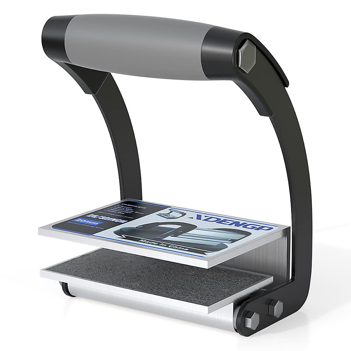 XDENGP Panel and Plywood Carrier, Plywood Lifting Tool and Drywall Carrying Tool, Aluminum Alloy Soft-Grip Handle Gripper Lift for Sheetrock, Adjustable Clamp Carrier Thickness up to 3/4 inch