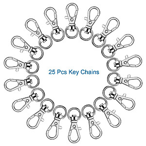 Selizo 100Pcs Key Chain Rings Bulk with Tassel for Tassel Keychain