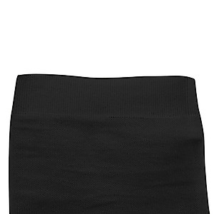 Calf Compression Sleeve Men, Elastic Calf Support for Injury Recovery Running Muscle Cramps 1 Pair(L-Black)